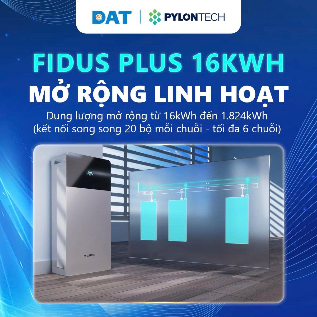 Pin Lưu Trữ Áp Thấp Pylontech Fidus Plus 16kWh | Điện năng lượng mặt ...